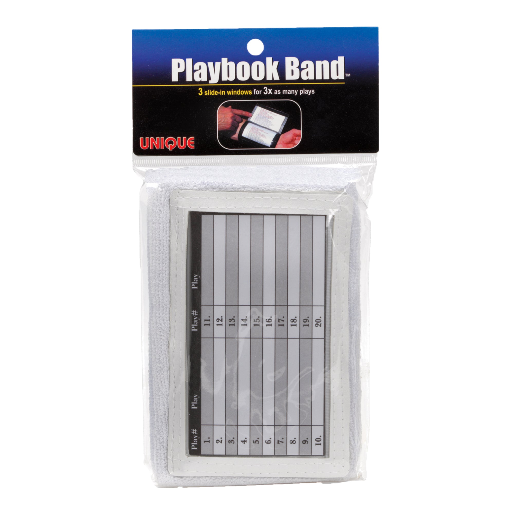 Football PLAYBOOK BAND-Adult-White – Tourna Sports