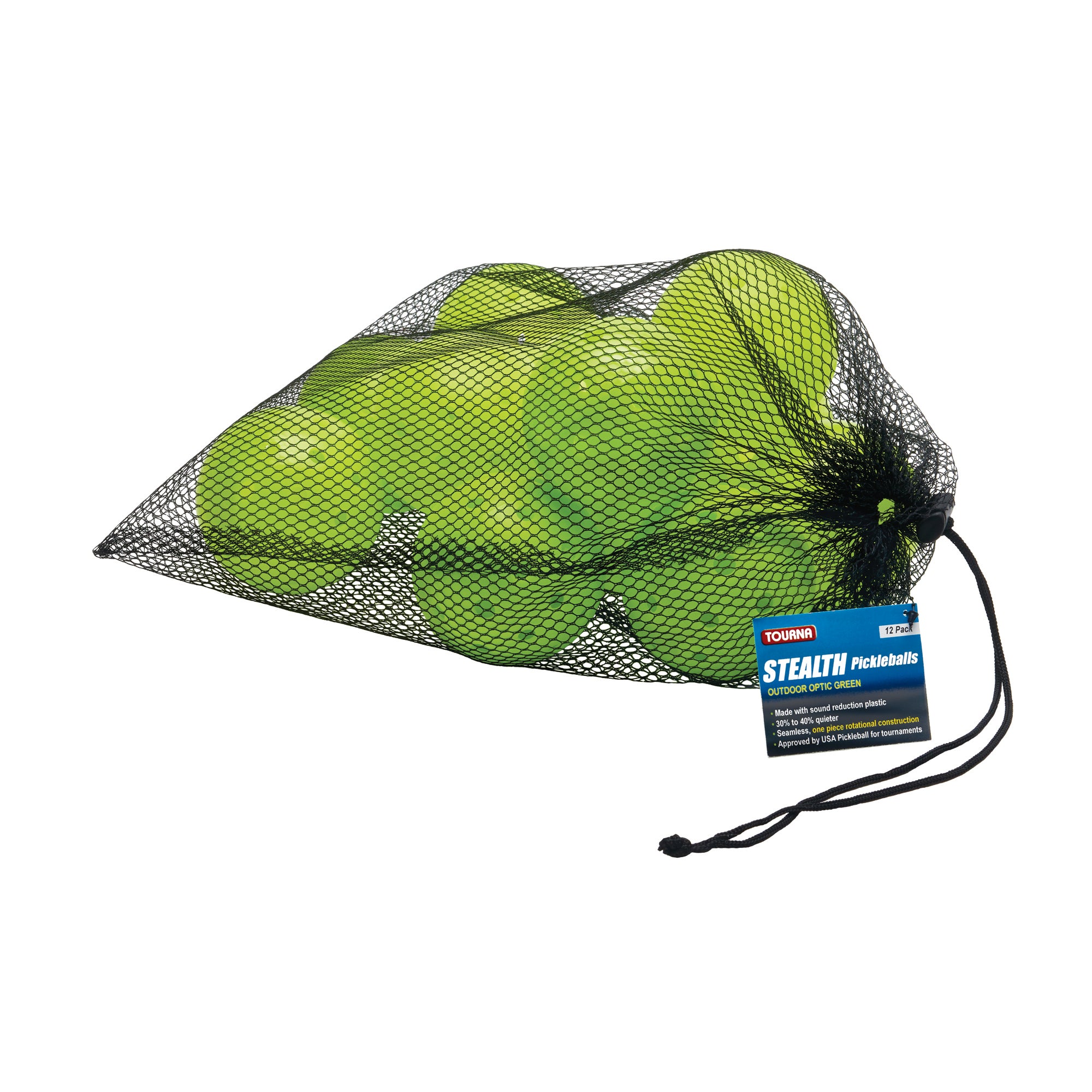 STEALTH PICKLEBALL-12 PACK MESH BAG – Tourna Sports