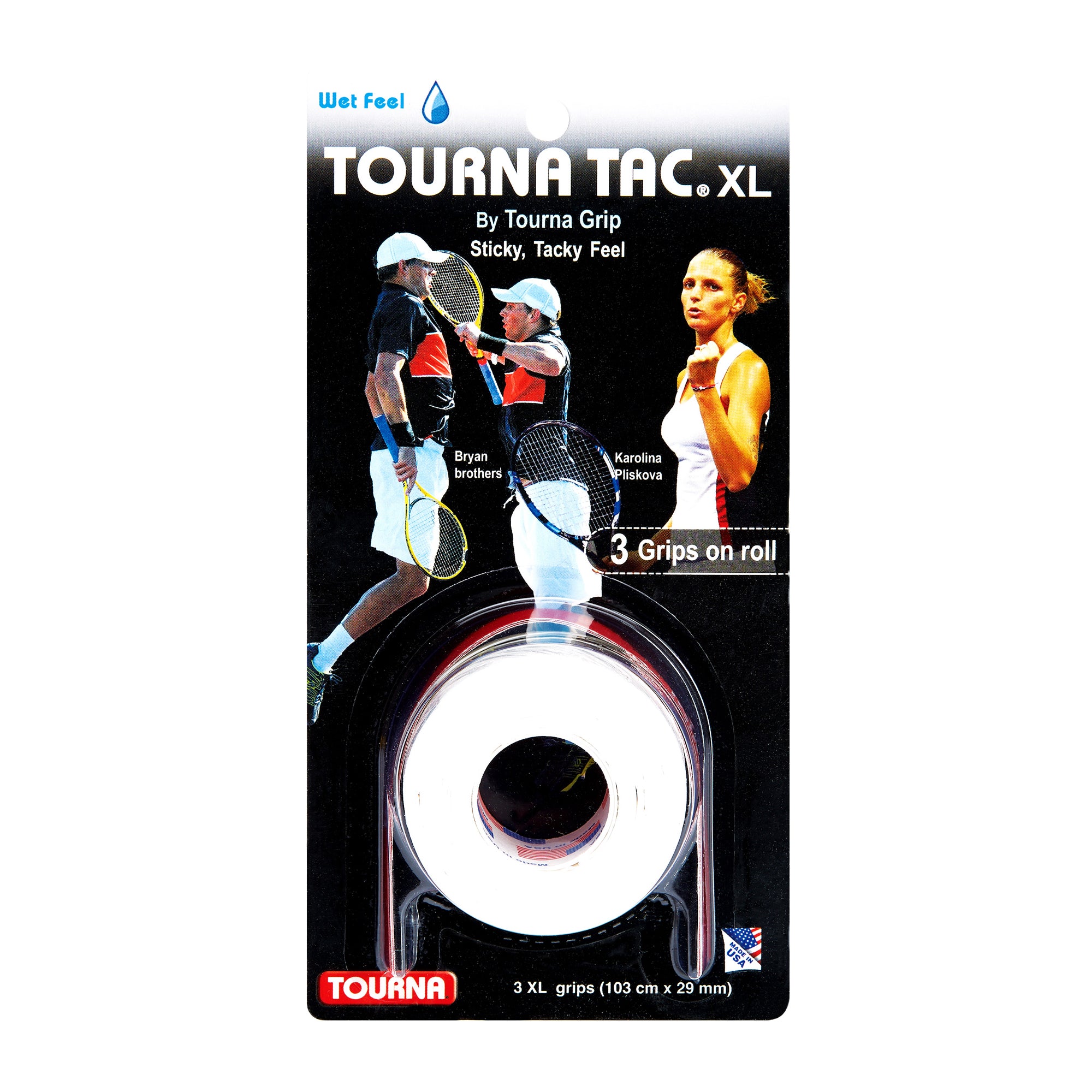 Tourna Tac Tacky Feel Tennis Grip (3XL Grips) White – Tourna Sports
