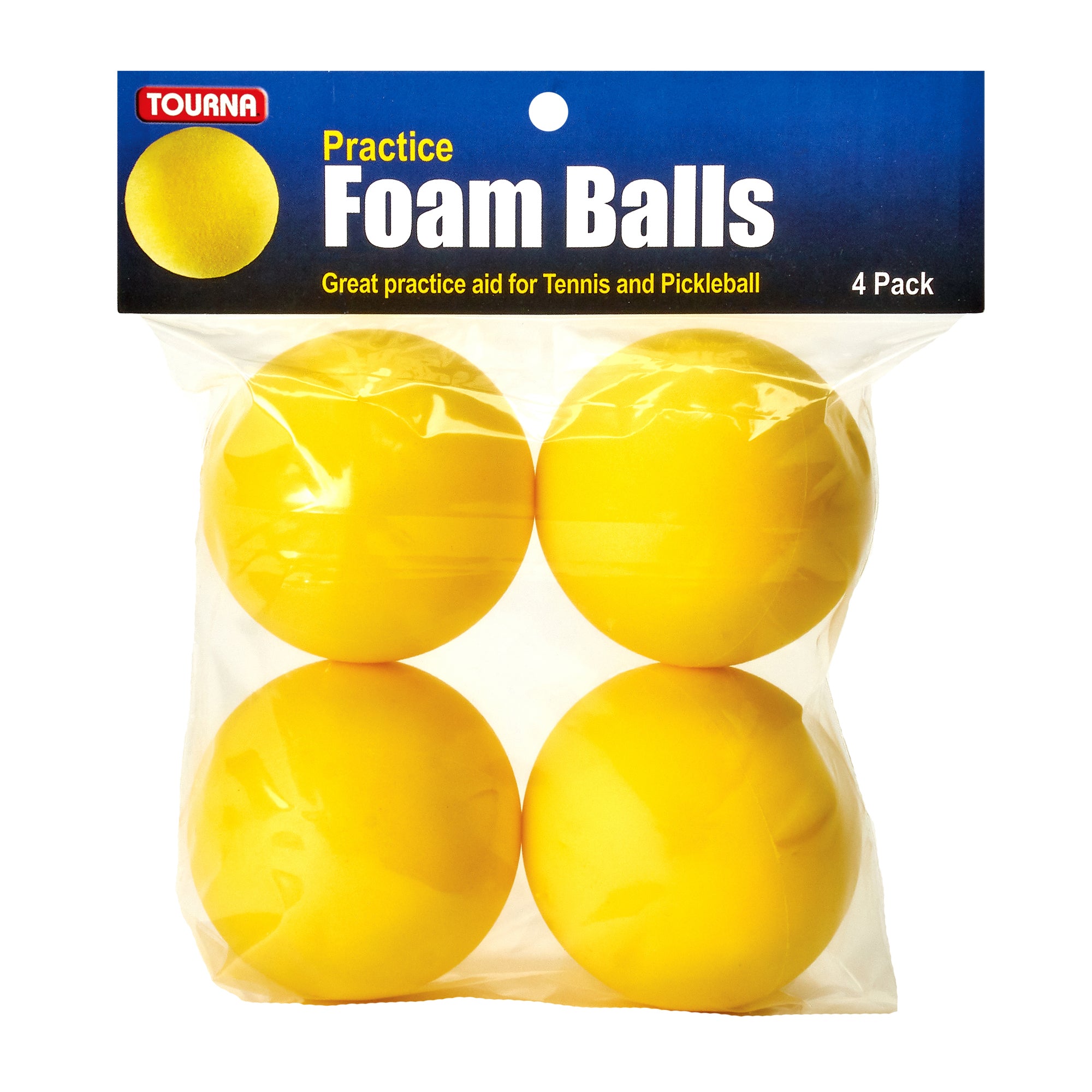 Foam Balls - 4 Pack - for Tennis or PIckleball – Tourna Sports